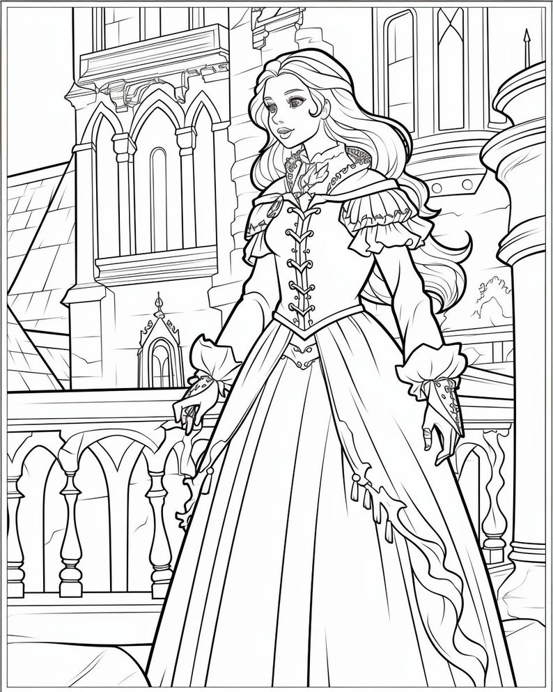 30 Vampire Colouring Pages Vol 1 - Etsy