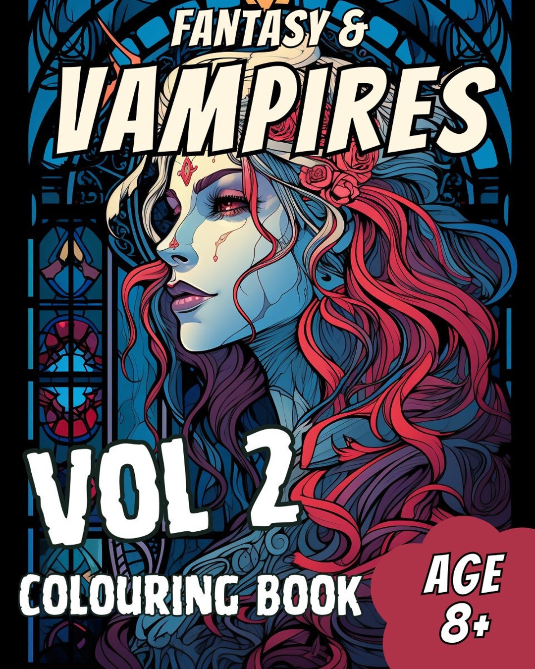 30 Vampire Colouring Pages Vol 2 - Etsy