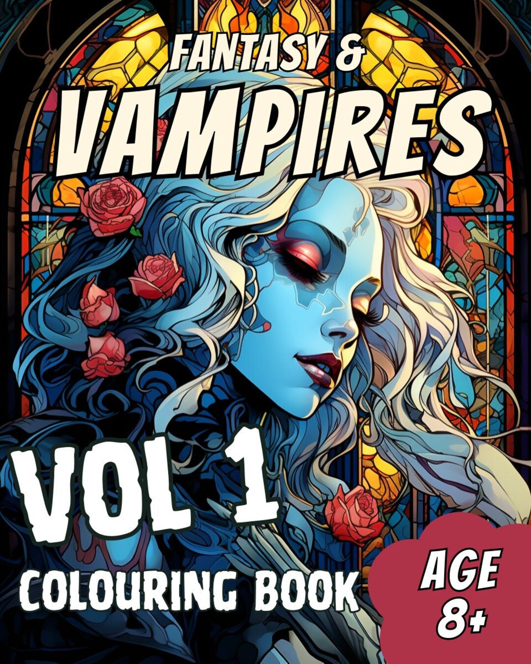 30 Vampire Colouring Pages Vol 1 - Etsy
