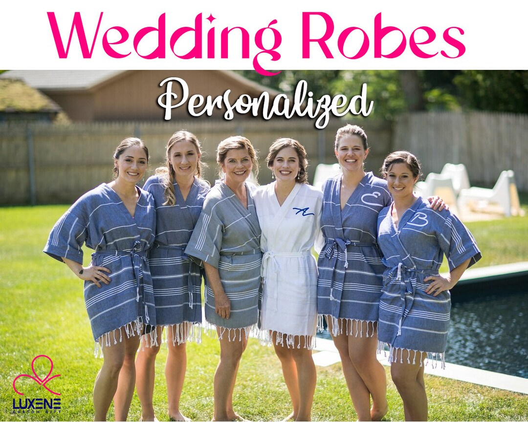CUSTOM Turkish Bridal Robe, Personalized Bridesmaid Robes, Unique ...