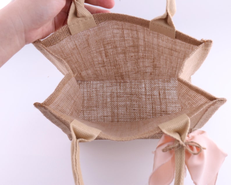 Personalized Easter Jute Tote Bag With Bunny or Truck Design, Custom ...