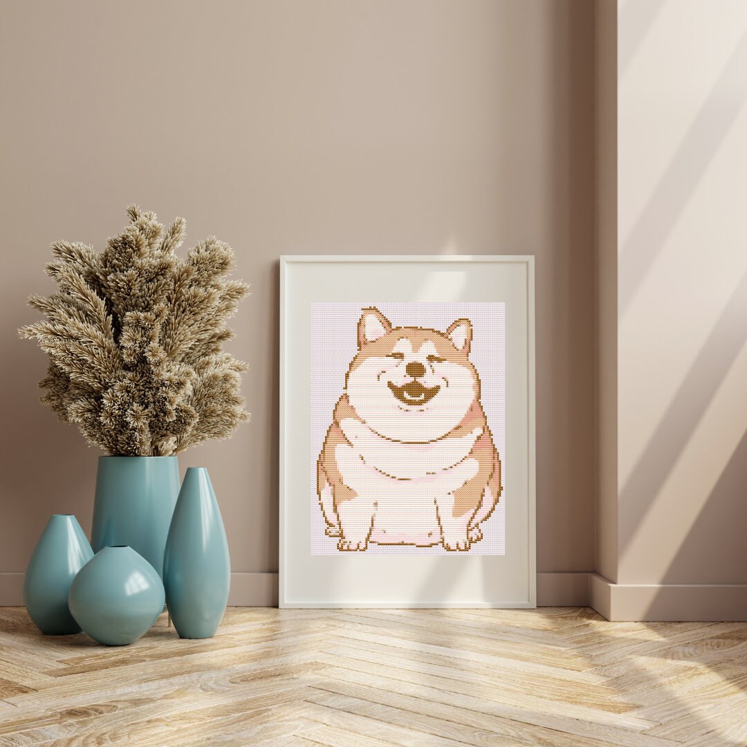Chubby Doge Cross Stitch Pattern - Etsy