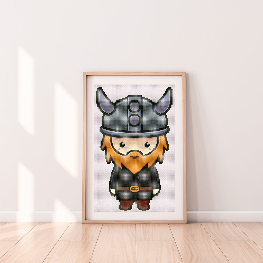 Cute Viking Cross Stitch Pattern - Etsy