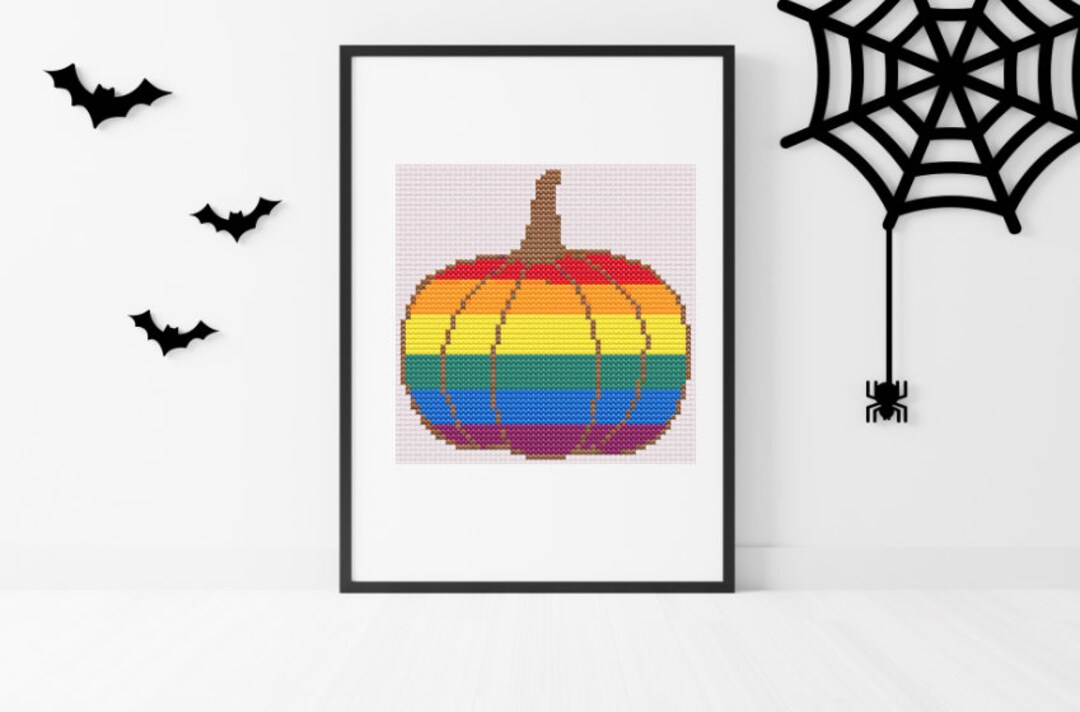 Pride Pumpkin Cross Stitch Pattern - Etsy