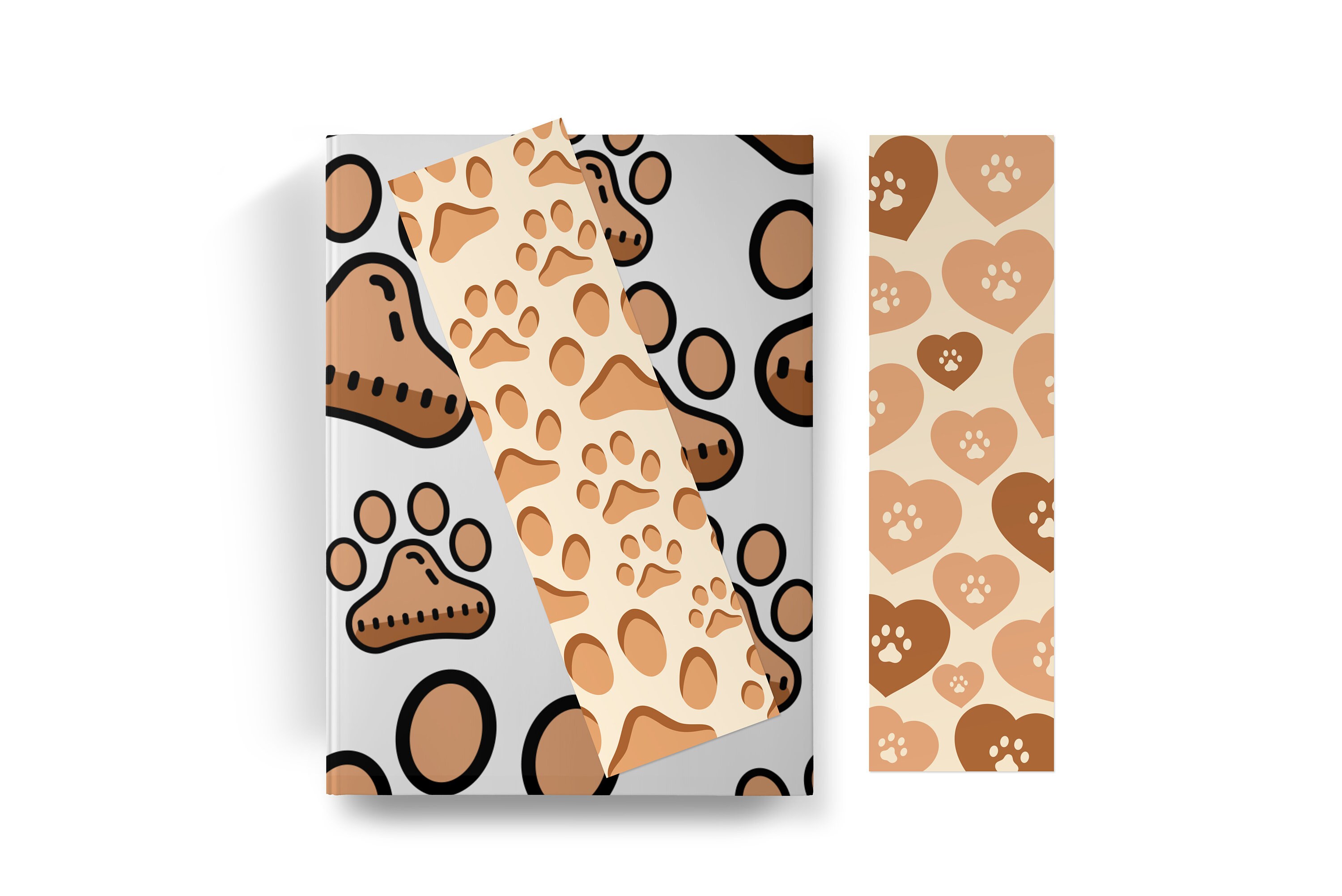 Set of 12 Layered Paw Bookmark SVG Pattern Laser Cut DXF - Etsy