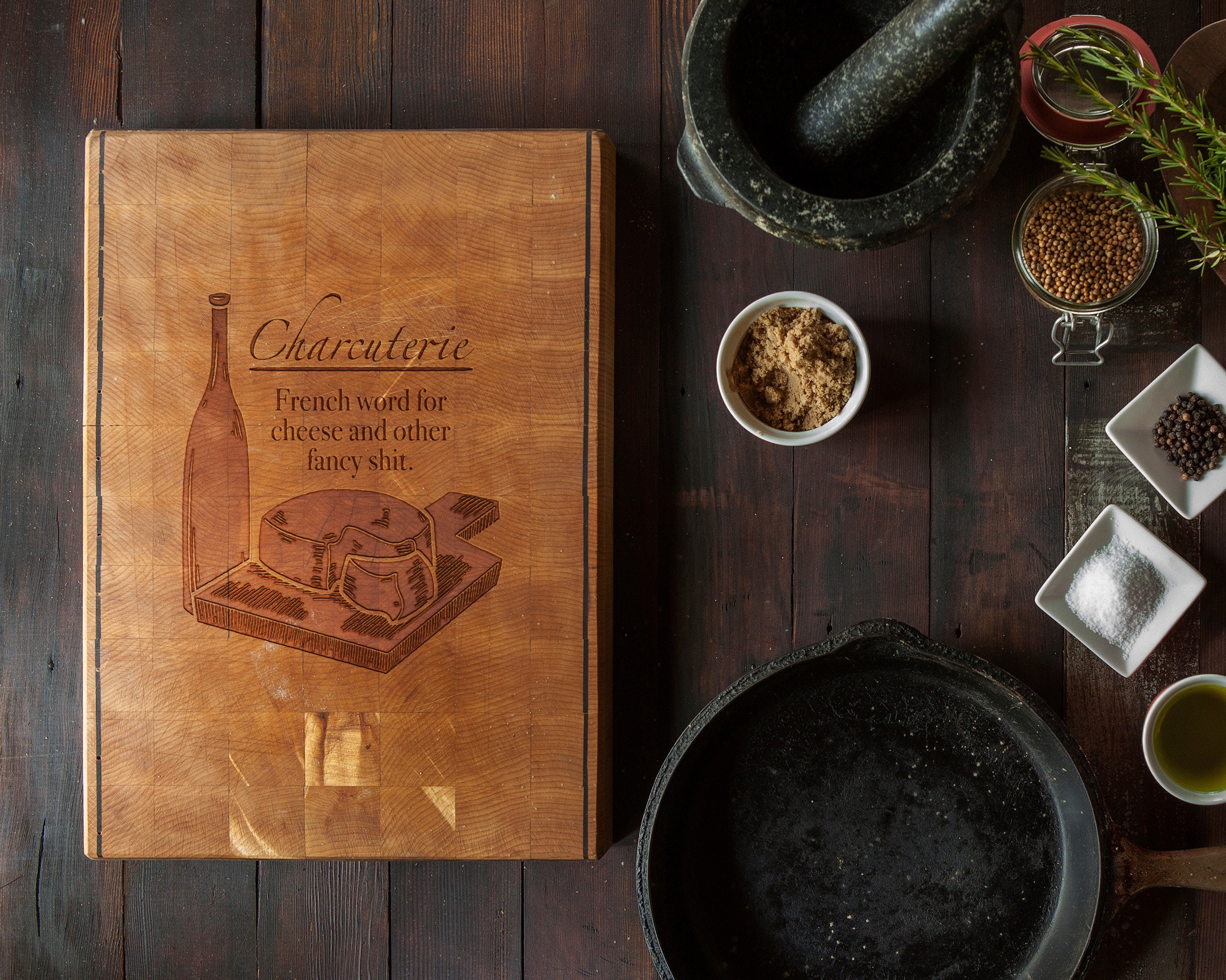 Personalized Wine and Cheese Charcuterie Board Laser Engrave File and ...