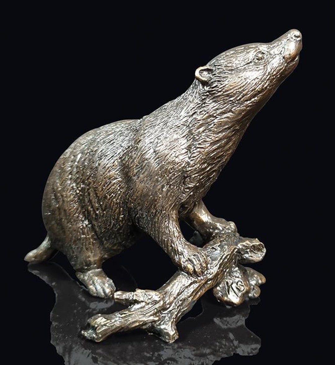 Badger Bronze Figurine limited Edition Keith Sherwin - Etsy