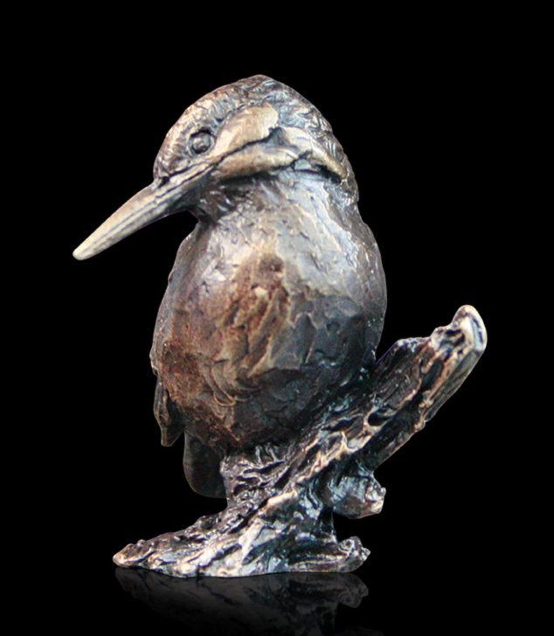 Kingfisher Bronze Miniature (butler and Peach) - Etsy
