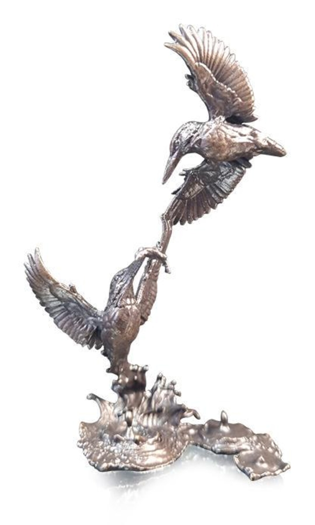 Kingfisher Pair Bronze Miniature (butler and Peach) Centrepiece - Etsy