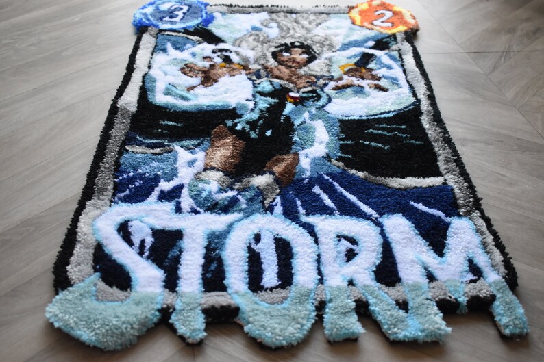 Marvel's Storm Hand Tufted Rug Marvel Snap Influenced X-men Handmade ...