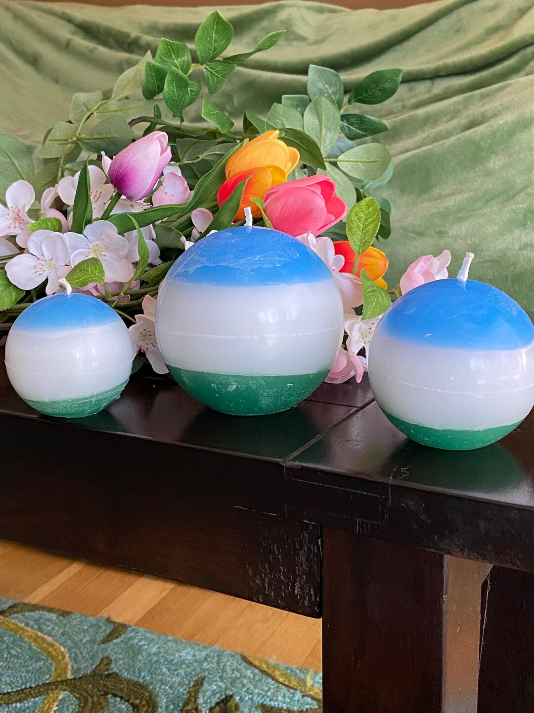 Springtime Inspired Ball Candles - Etsy