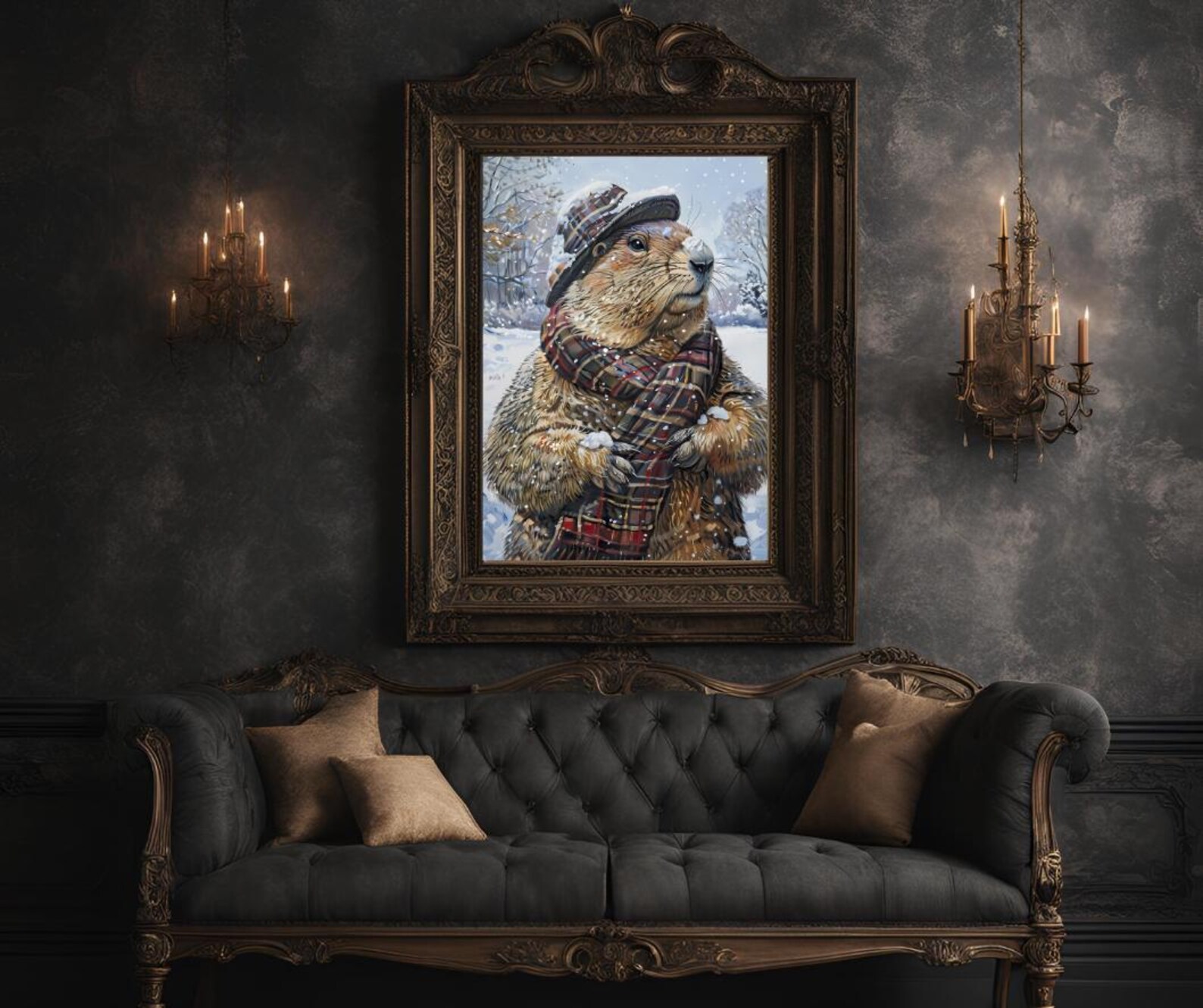 Groundhog Day Wall Art Printable, Groundhog Decor for Groundhog Day ...