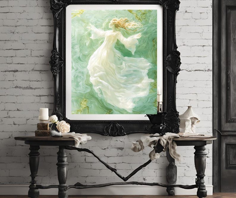 Sirène | Mermaid, Greek Goddess, Printable Art, Female Rage, Dark ...