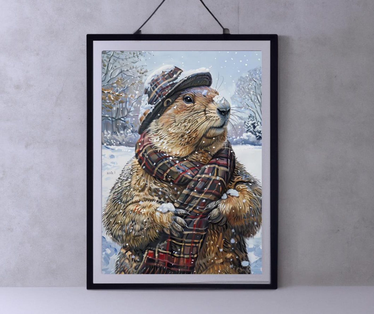 Groundhog Day Wall Art Printable, Groundhog Decor for Groundhog Day ...