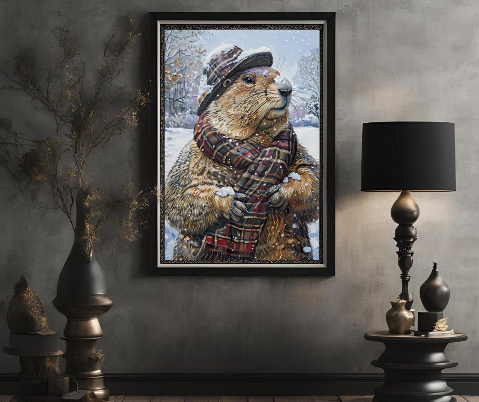 Groundhog Day Wall Art Printable, Groundhog Decor for Groundhog Day ...