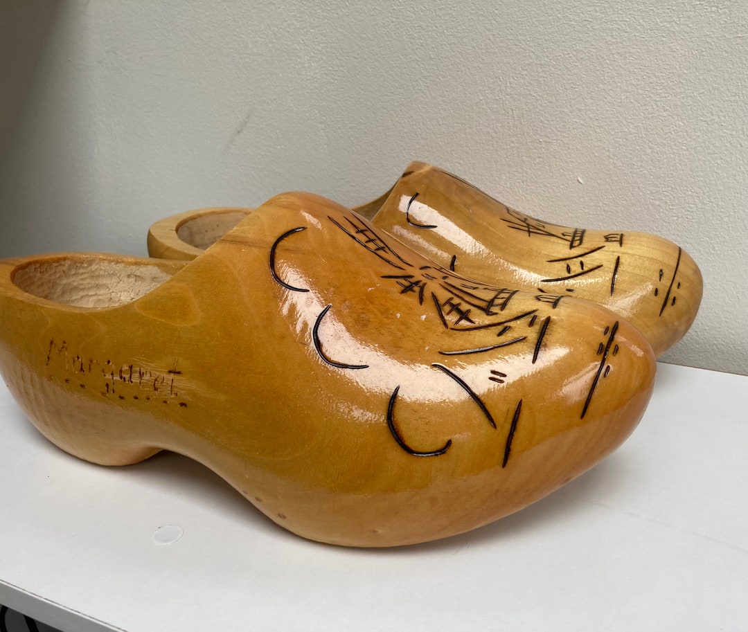 Traditional Dutch Wooden Clogs Handmade Windmill Design. - Etsy