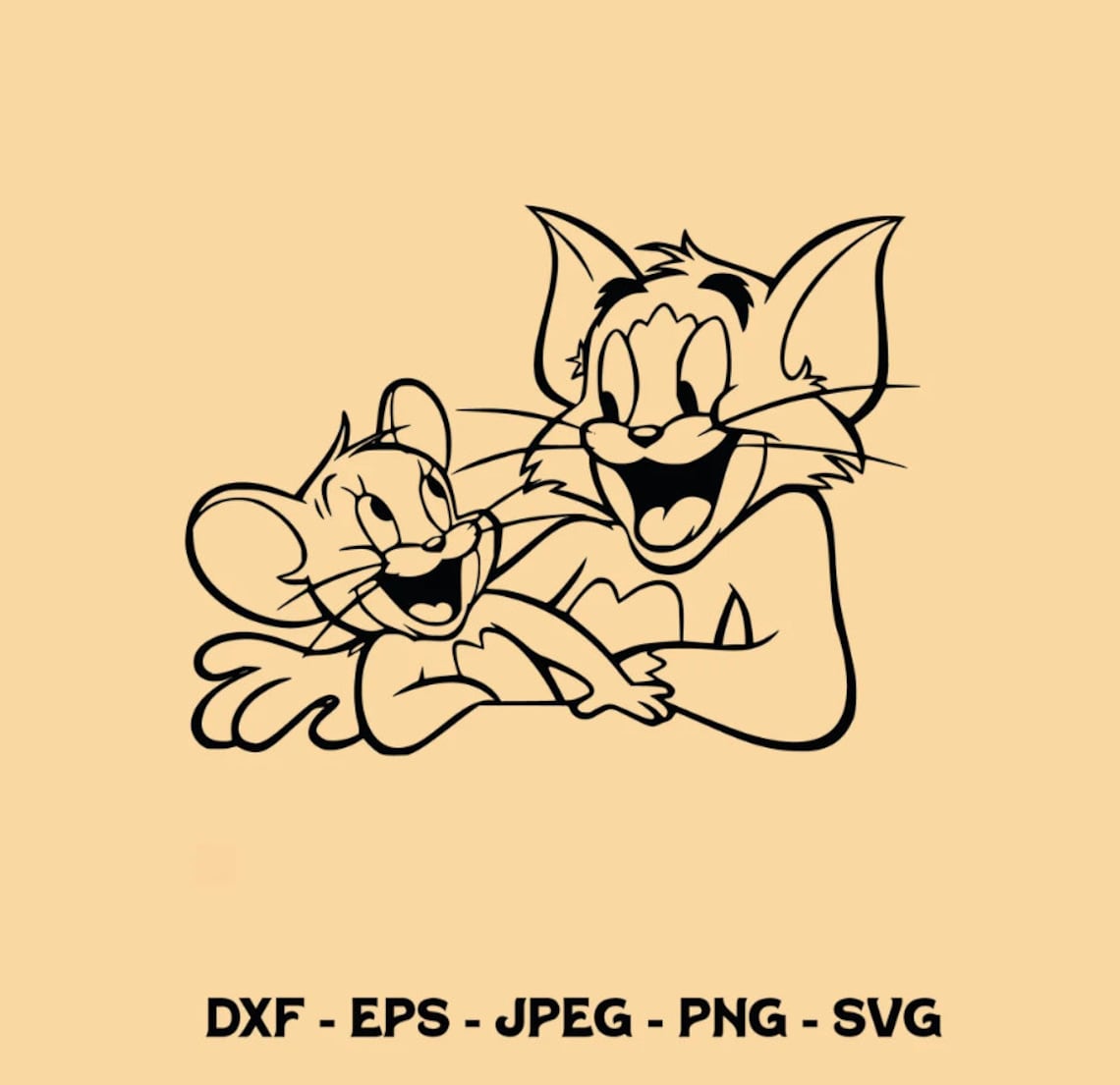TOM AND Jerry Svg, Cartoon Svg, Svg Files, Digital Download, Cricut Svg ...