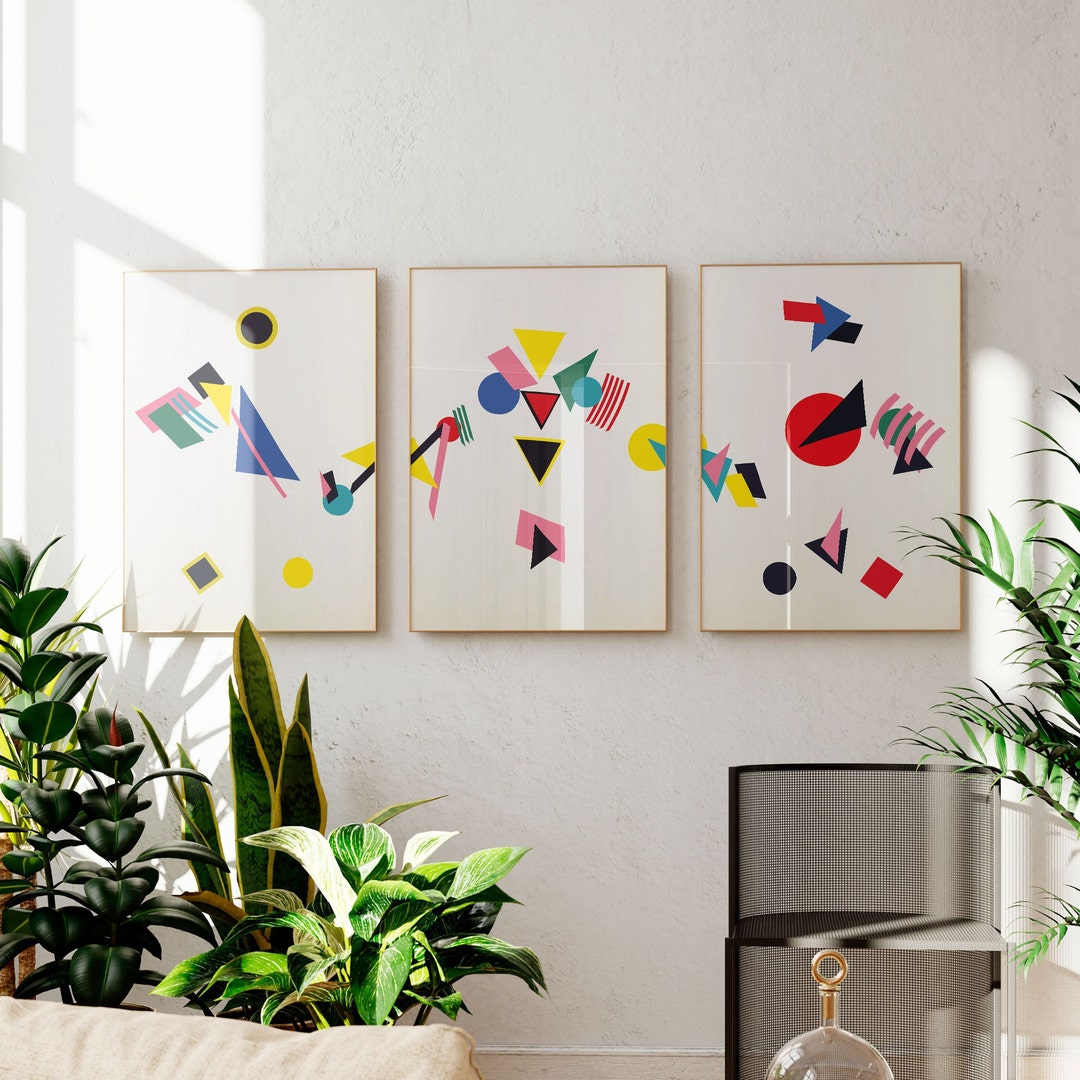 Abstract Art Prints, Digital Download, Art Prints Set of 3, Neutral ...