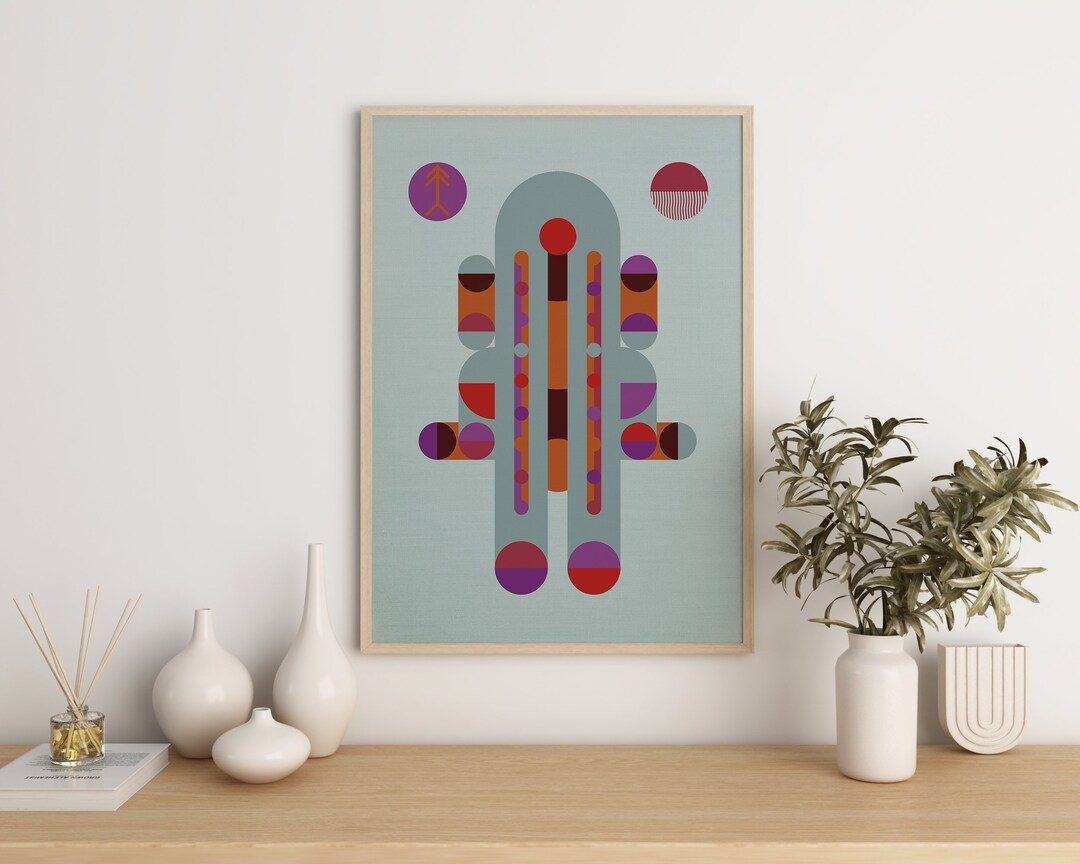 Boho Art Print, Digital Download, Wall Art, Neutral Wall Art, Rabbit ...