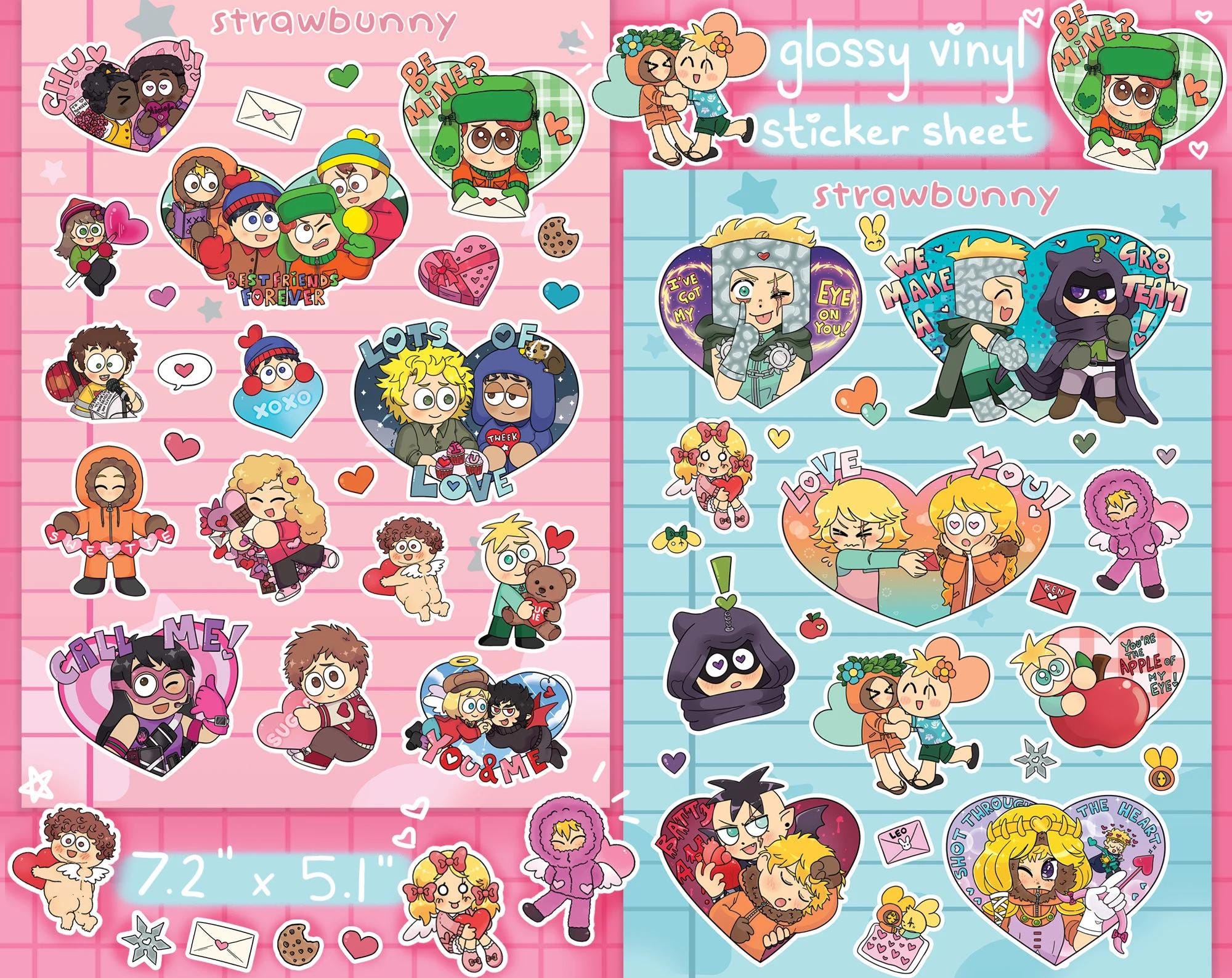 Adult Cartoon Stickers - Lovecore, Funny Stickers (A5) - Etsy