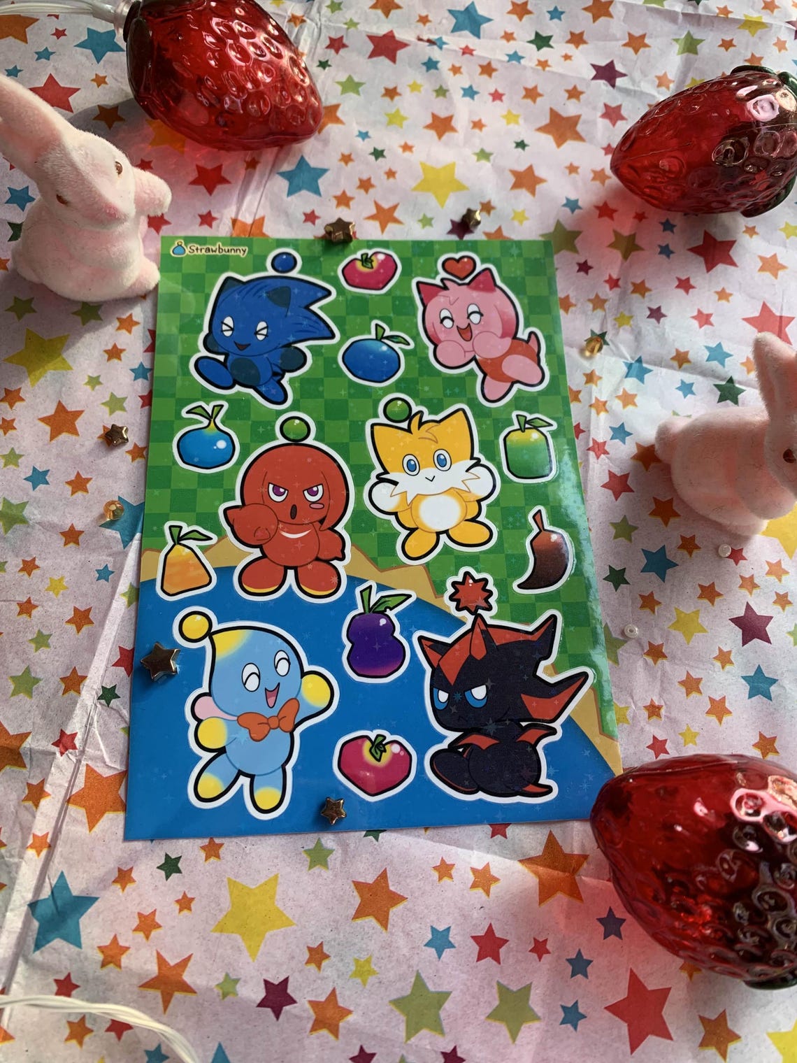 Chao Garden Character Chao Inspired Sticker Sheet - Holographic ...