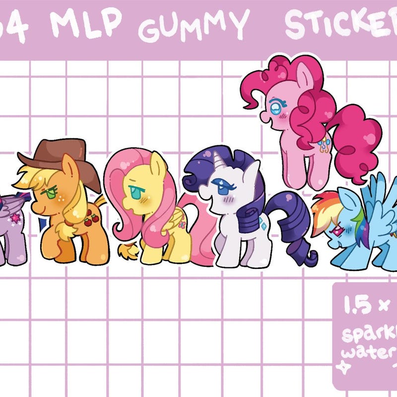 Chibi Mlp Stickers - Etsy UK