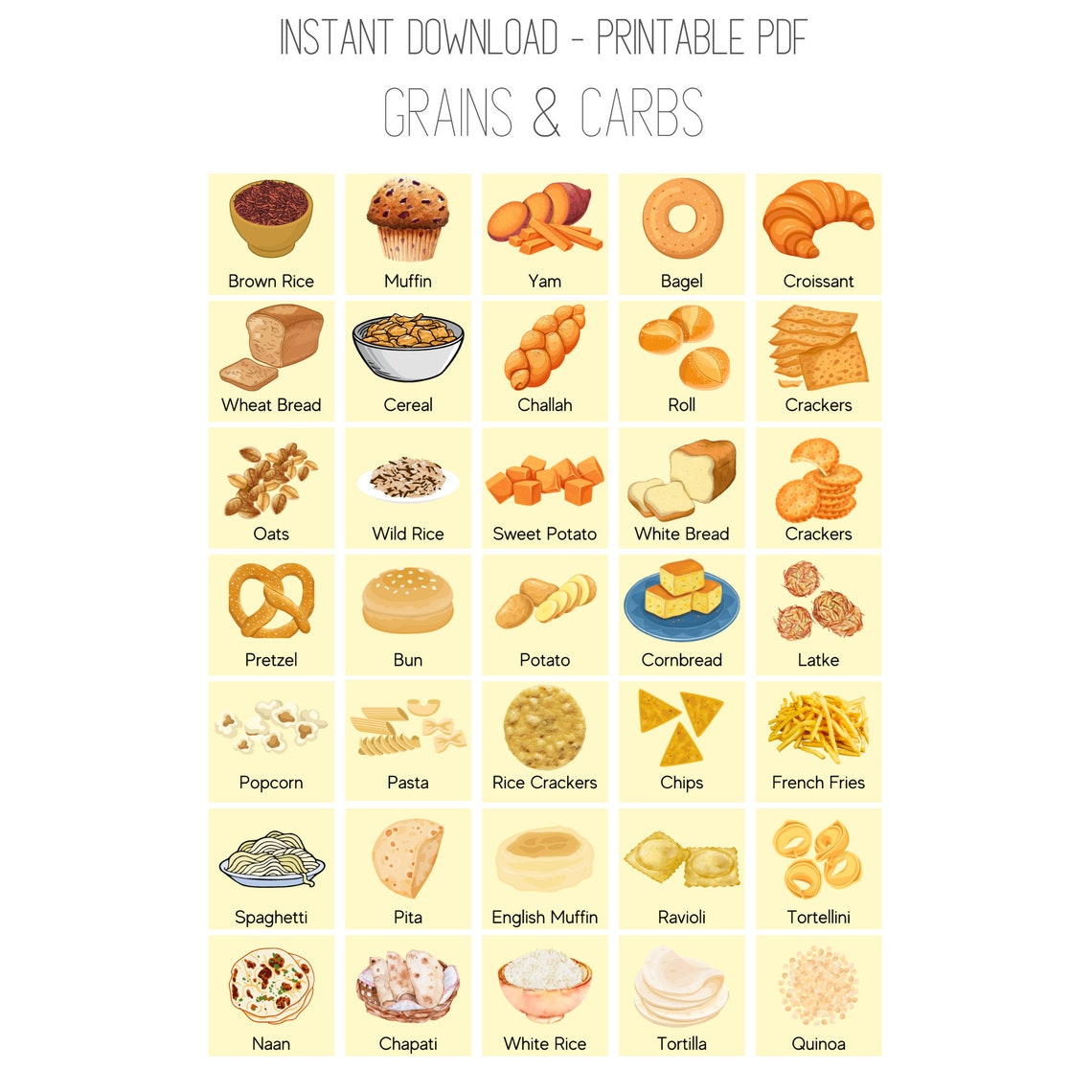 Back to School, Weekly Meal Plan Template, Food Group Options & Meal ...