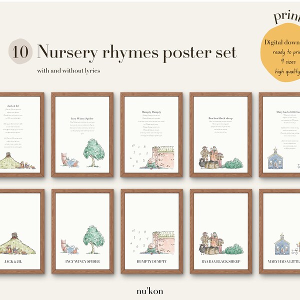 Nursery Rhyme Prints - Etsy
