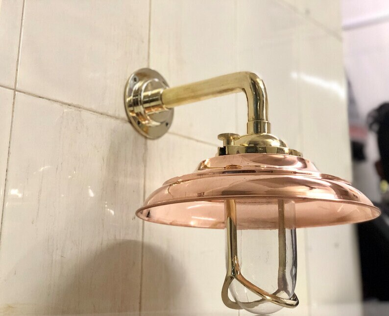 New Nautical Arched Type Marine Solid Brass Swan/wall Bulkhead - Etsy