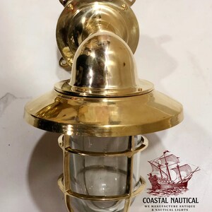 Nautical Bulkhead Ship Passage Way Wall Mount Brass New Light With ...