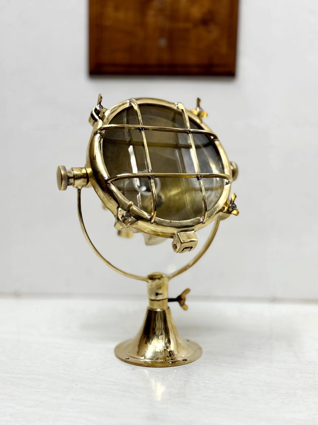 Vintage-style Brass Ship Mini Spotlight | Replica Antique Nautical ...