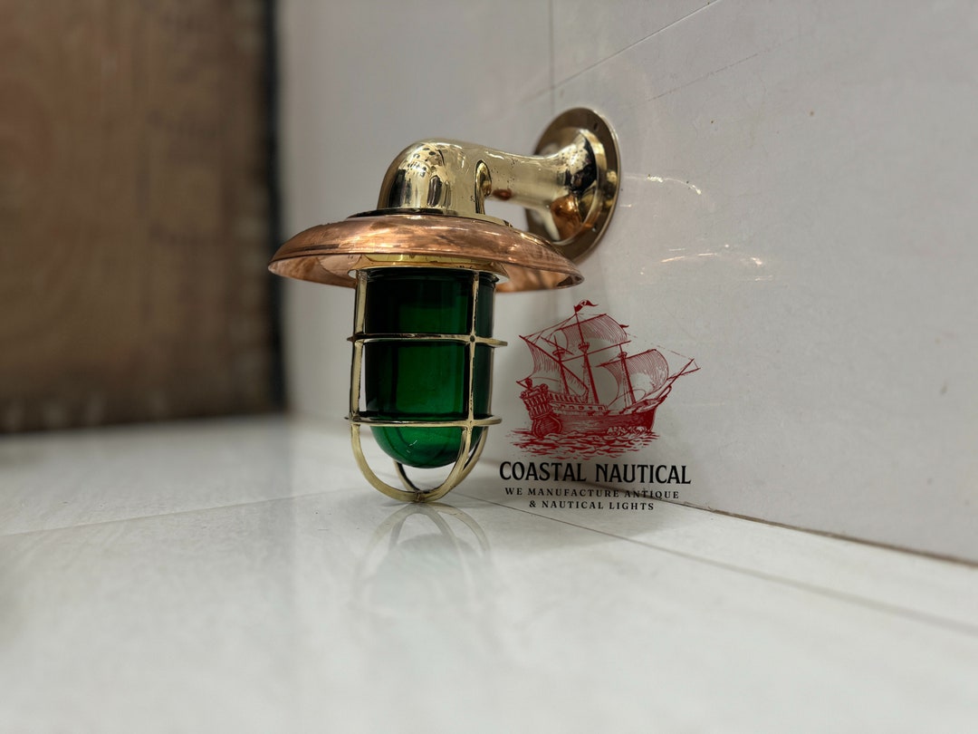 Maritime Wall Mount Brass Exterior Bulkhead Ship Light Fixture With ...