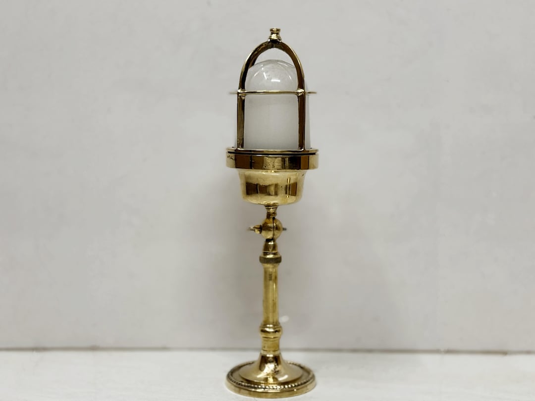 Marine Wall Antique Brass Ship Light | Adjustable Stand Nautical Wall ...