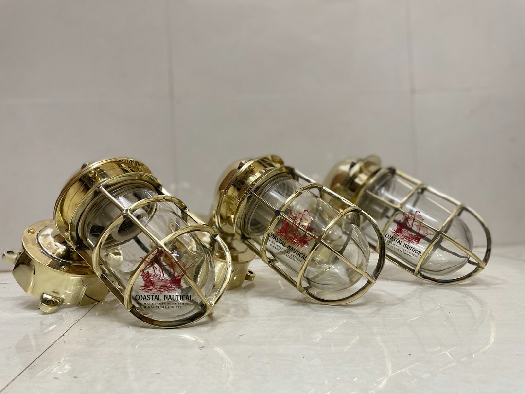 Exterior Maritime Theme Nautical Antique Brass Wall Sconce Swan Light ...