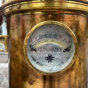 Marine Antique Industrial Saura Keiki Seisakusho Brass Magnetic Boat ...