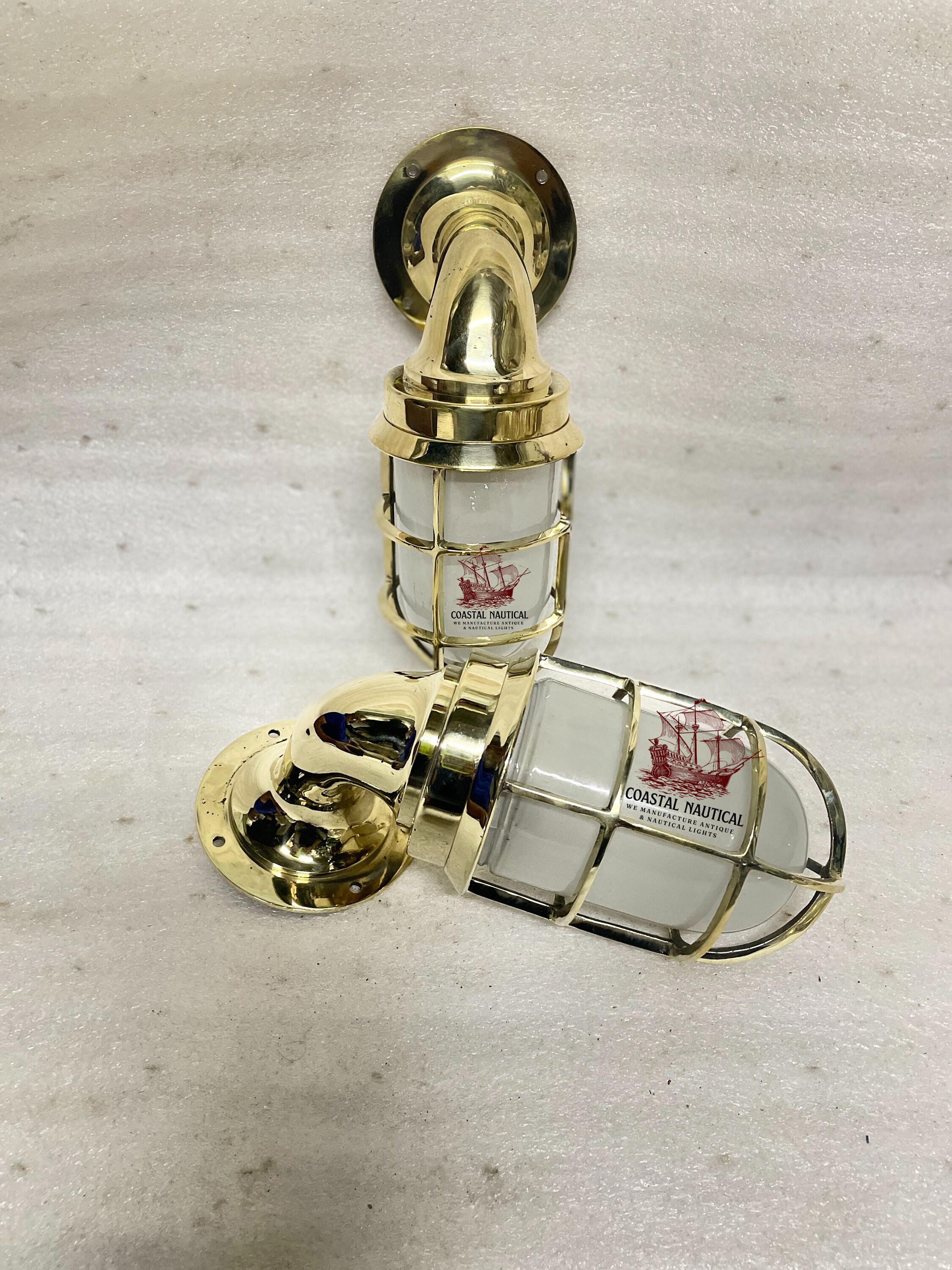 Marine New Nautical Solid Wall Brass Swan Passageway Wall Ship Light ...