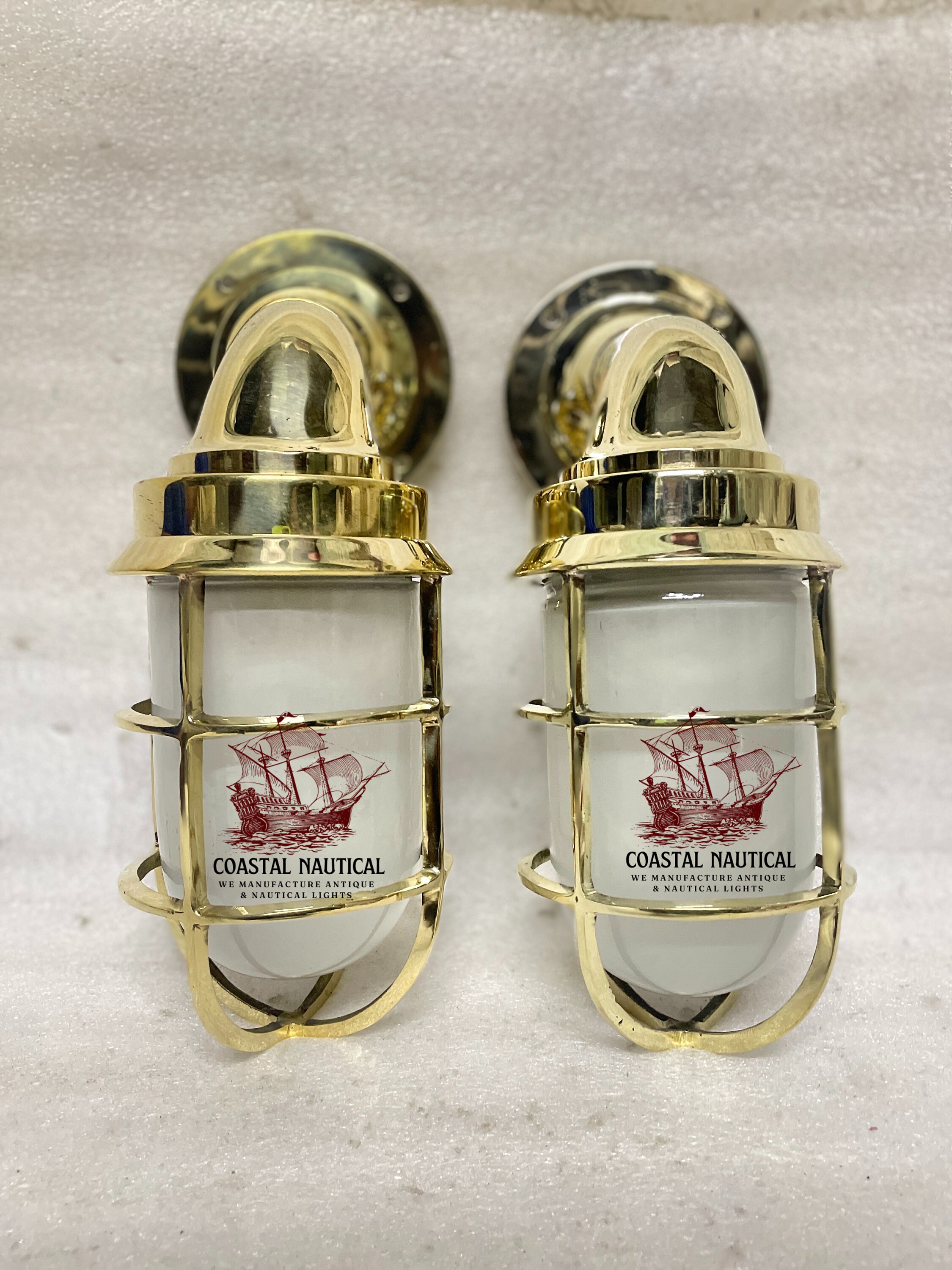 Marine New Nautical Solid Wall Brass Swan Passageway Wall Ship Light ...