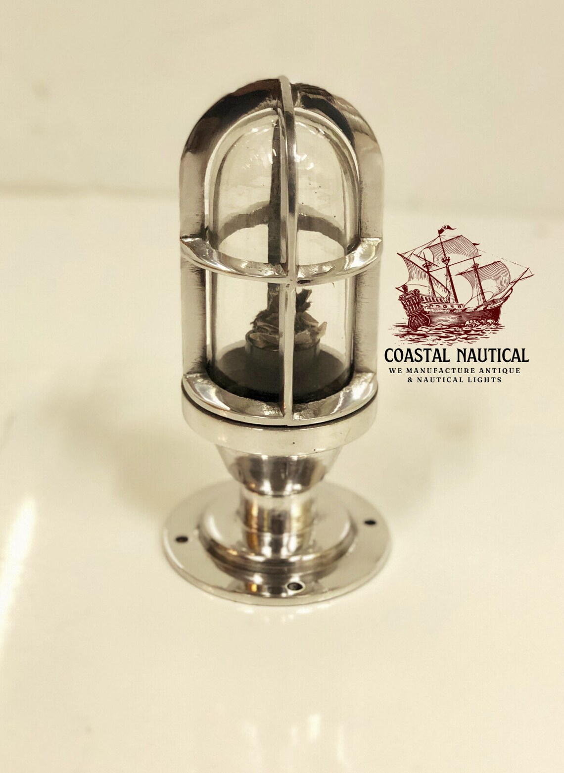 Nautical Antique New Marine Style Aluminum Bulkhead Lamp Fixture 5 ...