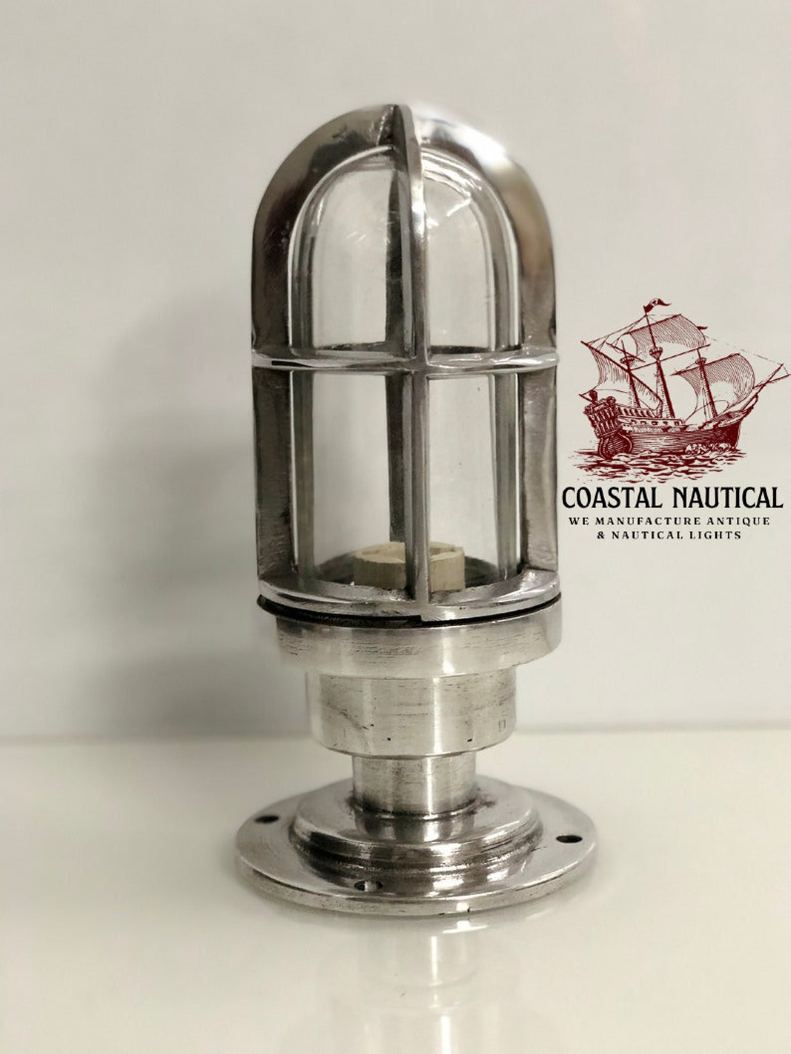 Nautical Antique New Marine Style Aluminum Bulkhead Lamp Fixture 5 ...