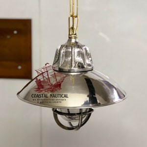 Maritime Antique Hanging Cargo Ceiling Nautical Pendant Light, Vintage ...