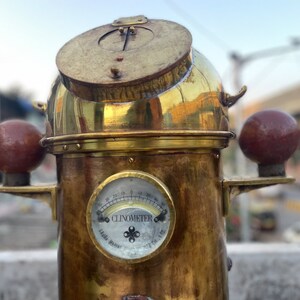 Marine Antique Industrial Saura Keiki Seisakusho Brass Magnetic Boat ...