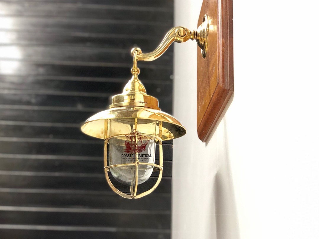 Nautical Marine Ship New Solid Brass Hanging Cargo Pendant Light With ...