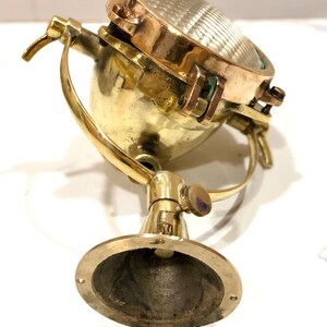 Authentic Original Reclaimed Old Marine Ship Salvage Brass Signal Spot ...