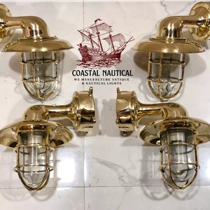 Nautical Bulkhead Ship Passage Way Wall Mount Brass New Light With ...