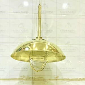 Nautical Marine Solid Brass Pendant Light | Large Hanging Ceiling ...