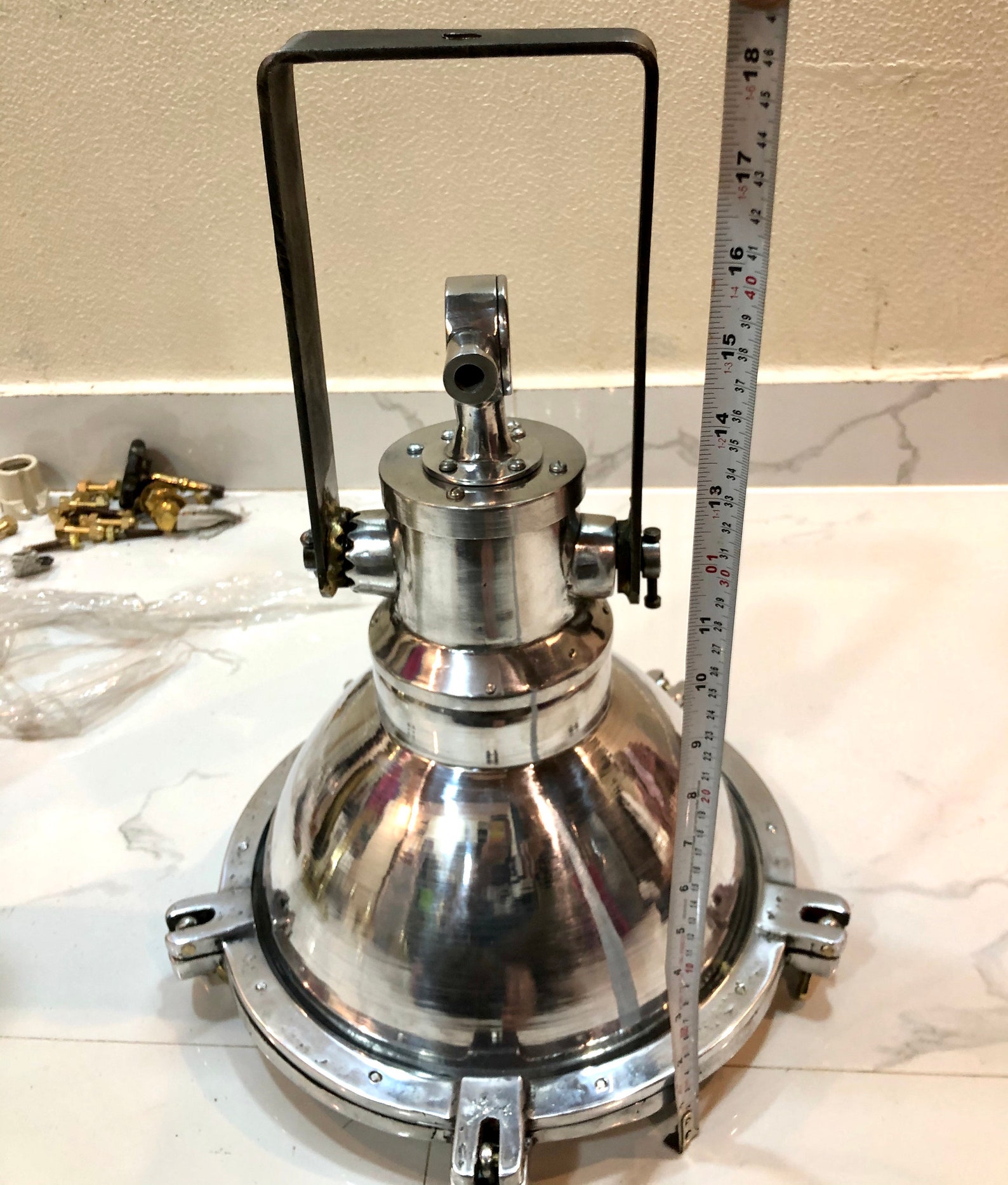 Industrial Style Hanging Cargo Aluminum Pendant Deck Light With Iron ...