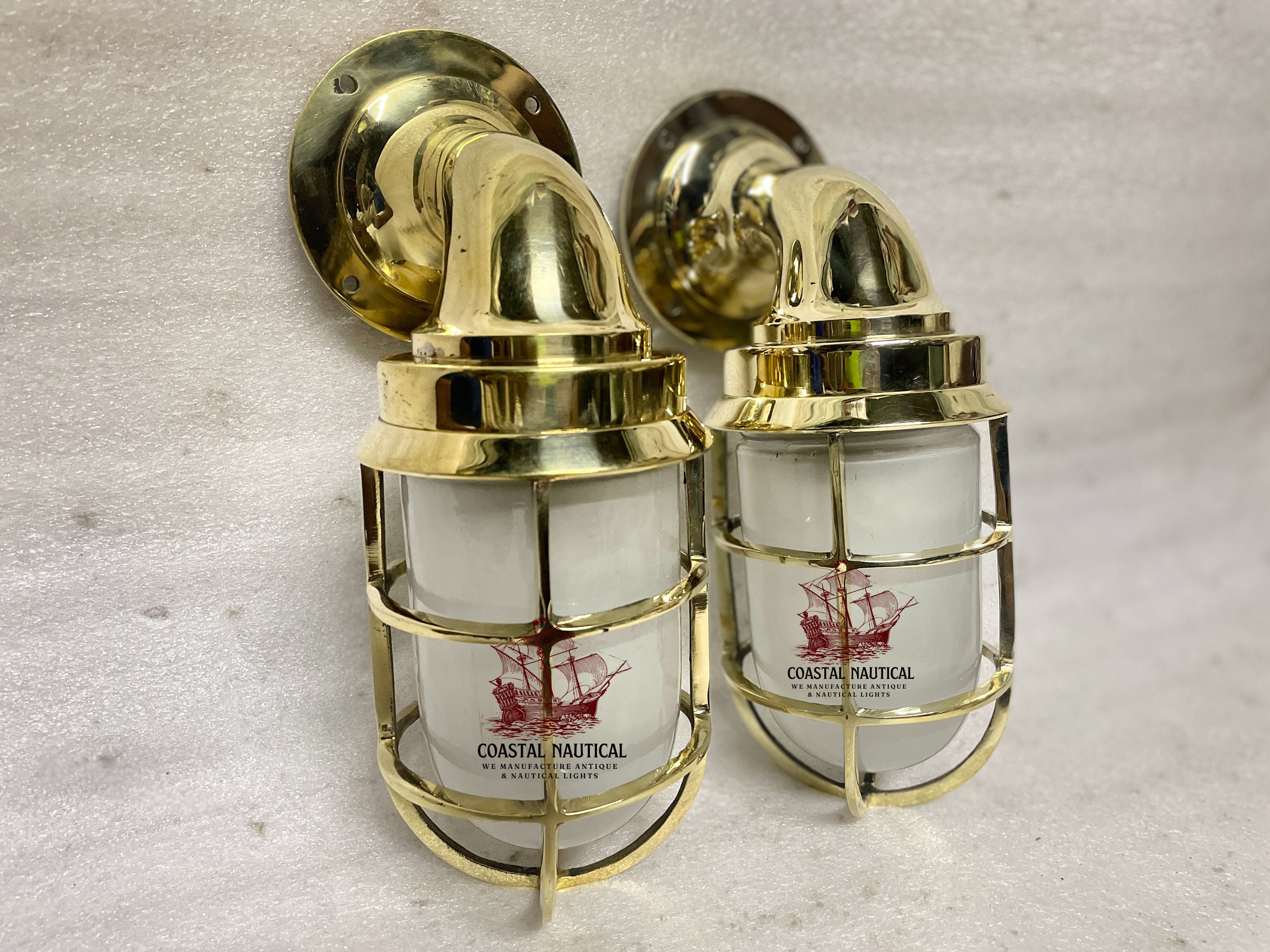 Marine New Nautical Solid Wall Brass Swan Passageway Wall Ship Light ...