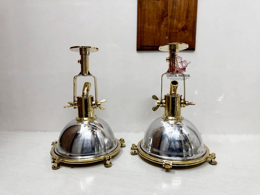 Nautical Antique Marine Ship Pendant Light | Aluminum Ceiling Decor ...