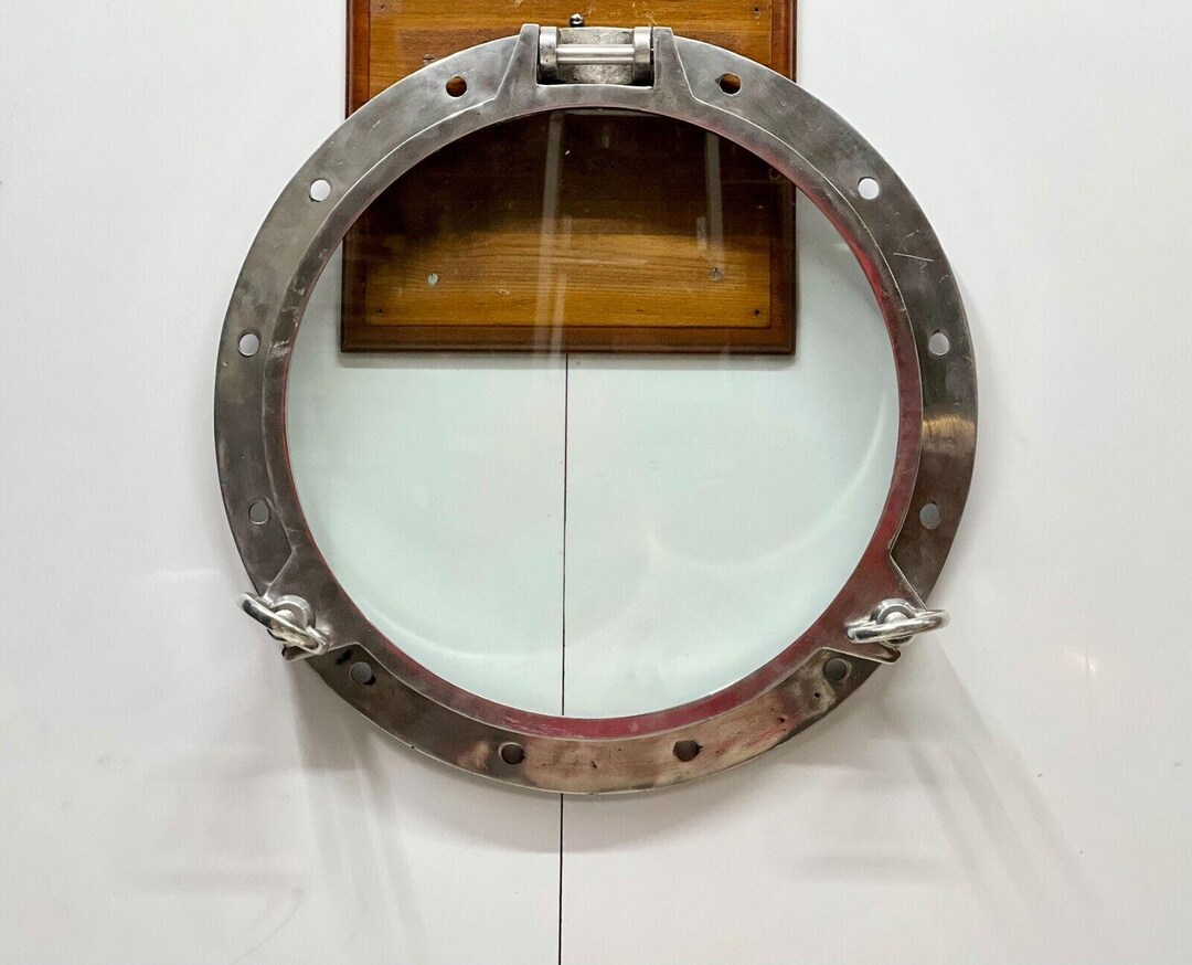Antique Aluminum Porthole Hatch: Round Ship Window, Nautical Decor - Etsy
