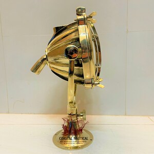 Vintage Nautical Marine Boat Brass Mini Spot Light - Retro Cargo Style ...